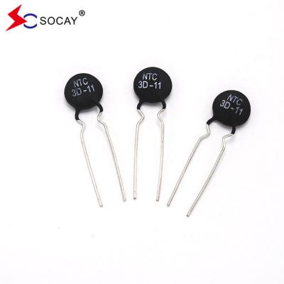 China SOCAY MF72-SCN8D-11 NTC Thermistor 8 Ohm 3A 11mm for LED Driver Circuit Motor Protection for sale