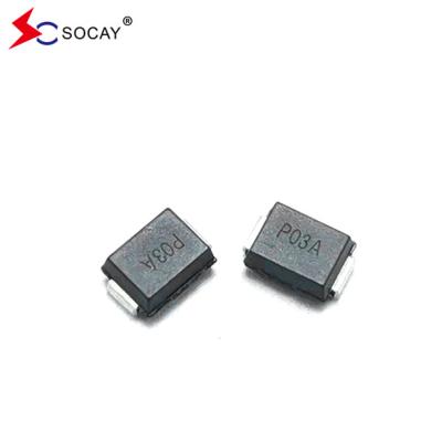 China SOCAY P0720SA Thyristor Surge Suppressor DO-214AA 5μA Leakage for DC Protection for sale