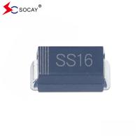 China SMD Package 60V Schottky Rectifier SS16A Schottky Diode DO-214AC for sale