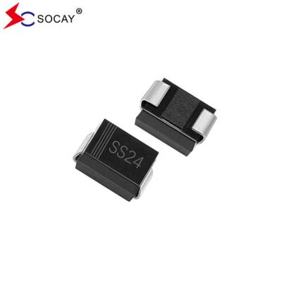 China SMD Schottky Barrier Rectifiers 20~200VRRM DO-214AA SMB Package SS24B 40VRRM for sale