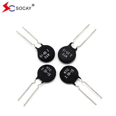China Radial Lead Resin Coated NTC Thermistor 15 Ohm 6mm Thickness MF72-SCN15D-15 for sale