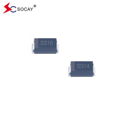 China SOCAY SS16A Surface Mount Schottky Barrier Rectifiers 40A Peak forward Surge Current for sale