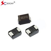 China SOCAY SS310B Schottky Barrier Rectifier Diode 100V 3A 80A Surge DO-214AA SMB for sale