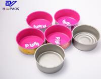 China Food Tins Vintage Empty Can, D65x27mm Folower Pink Color Printing Tin Can Box With Easy Open Lid (Y) for sale
