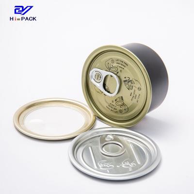 China 120ML Weed Packaging Tin Can D65X38MM Food Steel Tin Can for sale