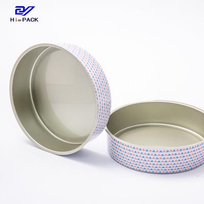 China Medicine Round Tin Containers D99x27mm 180ml Weed Packaging Can for sale