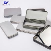 China Childproof Rectangular Tin Box Custom Weed Packaging With Logo for sale