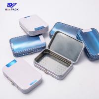 China 100g Weed Small Rectangular Metal Tins Weed Packaging Designs for sale