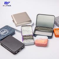 China 100g Weed Small Rectangular Metal Tins Weed Packaging Designs for sale