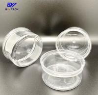 China Round Vintage Tobacco Transparent Plastic Can Weed Packaging With Antique Labels for sale
