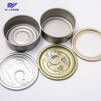 China Rose Red Dogs Eat Tuna Can 80ml Small Round Metal Tins With Lids for sale