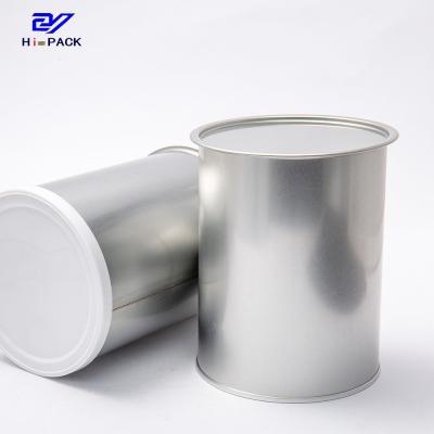China Feeding Food Protein Powder Tin Can Silver Tall Tin Can D153*173mm for sale