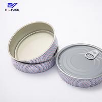 China 150gsm 200gsm Empty Tuna Tins Dia 99mm Small Round Metal Containers for sale