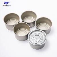 China Silver Or Customized 180ml Tinplate Can D83x38mm Metal Packaging For Food for sale