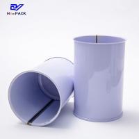 China Round Shape Drink Cans Metal 200 300 450 Gram Easy Open Tin Can For Fruit for sale
