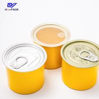 China Food Grade Round Tin Canister D65*48.5mm Beef Can Customized for sale