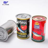 China Silver 80g Tin Can Food Packaging Customized Tinplate Food Packaging for sale