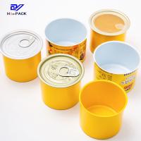 China Yellow CBD Tin Can With Lids 200ml D65x60mm Cigarette Tins Vintage for sale