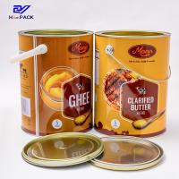 China 5000ml Printed Food Bucket Packaging Hygienic Sterilization 20L Metal Pail for sale
