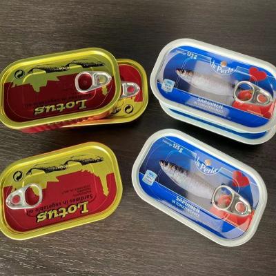 China 100g,Empty Square Tinplate Jar Packing For Seafood , Fish , Meat for sale