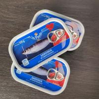 China 100g,Empty Square Tinplate Jar Packing For Seafood , Fish , Meat for sale