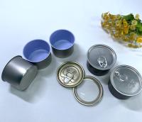 China Food Grade Bulk Canned Sauce Metal Tin Can Empty Food Can Packaging With Easy Open Lid for sale