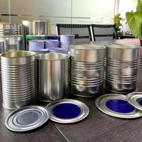 China Food Safety 900ml Gram Milk Powder Tinplate Storage Can , Round Metal Tin Can With Aluminum Foil For Milk Powder for sale
