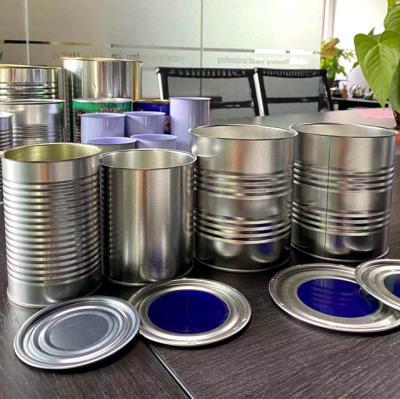 China Food Safety 900ml Gram Milk Powder Tinplate Storage Can , Round Metal Tin Can With Aluminum Foil For Milk Powder for sale
