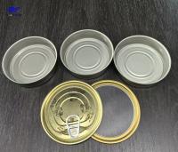 China D99x27mm Plain Empty Metal Tin Can With Easy Open Lid , Round Tin Can For Fish / Soup / Beef / Mussel / Pineapples / Tomato Paste Packaging for sale