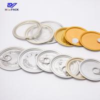 China Tin Can Aluminum Lids Full Sizes Aluminum Foil Peel Off End Lids For Tins for sale