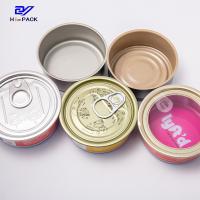 China Beef Can 60ml Volume 65*27mm Size 2-Piece Tin Cans For Food Sauce Meat Tuna Seafood Pet Food for sale