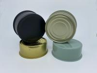 China 120ML Weed Packaging Tin Can D65X38MM Food Steel Tin Can for sale