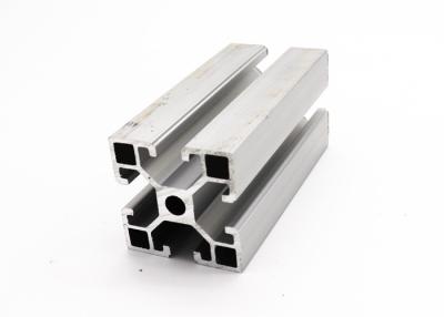 China Stable V Rail Aluminum Extrusion , Slotted Aluminum Extrusion For Exhibition Rack for sale