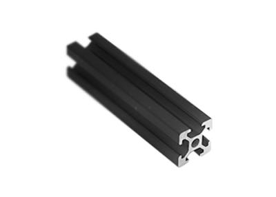 China T Slot Aluminum Extrusion , 20 Mm Extruded Aluminum Profiles Black for sale