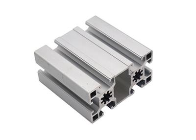 China Silver Anodized Extruded Aluminum Shapes For Assembly Line 10mm Slot Width for sale