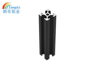 China 20*20 Black Anodized Structural Aluminum Extrusion Profiles , Aluminium Extruded Sections for sale