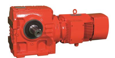 China Foot Mounted Helical Bevel Speed Reducer 0.12kW to 160kW Solid Hollow Shaft for sale