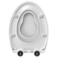 China American Style Elongated V-Shaped Toilet Seat 17-19 Inch Soft Close for Family Use for sale