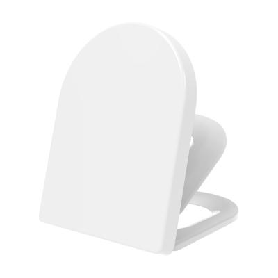 China Elongated D-Shape Toilet Seat Soft Close Urea 466x365mm Removable Baby Training Ring for sale