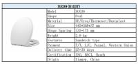 China Urea Soft Close Toilet Seat with Magnet Design Quick Release 445x368mm Stainless Steel 304 Hinges for sale