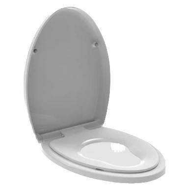 China Family Friendly Soft Close Toilet Seat with Detachable Child Seat Quick Release Urea 471mmx361mm for sale