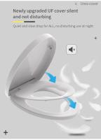 China Family Friendly Soft Close Toilet Seat with Detachable Child Seat Quick Release Urea 471mmx361mm for sale