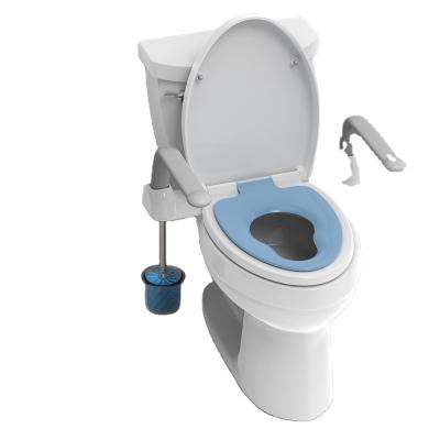 China American Style Elongated 19 Inch V Shape Family Toilet Seat Soft Close Potty Training for sale