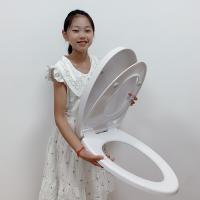 China American Style Elongated 19 Inch V Shape Family Toilet Seat Soft Close Potty Training for sale