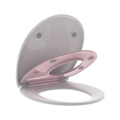 China Sunten SU040 Urea Slow Close Baby Potty Toilet Seat 445mm Oval with Custom Colors for sale