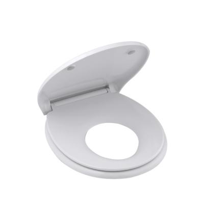 China SUNTEN SU039 Soft Close Toilet Seat with Built-in Children Seat Urea 445x368mm for sale