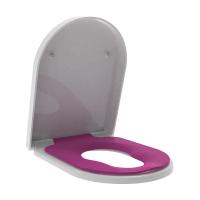 China Sunten SU067 D Shape Soft Close Toilet Seat Urea 466x365mm Removable Baby Seat Ring for sale