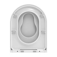 China SU067 D Shape Urea Soft Close Toilet Seat 466x365x52mm Quick Install for sale