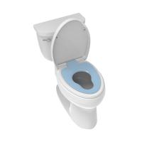 China Elongated V Shape Family Toilet Seat for Potty Training 17-19 Inch White for sale