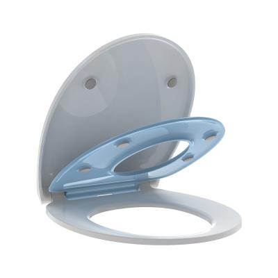 China SU040 Oval Soft Close Toilet Seat Urea 3 Piece Set 440mm Quick Release for sale